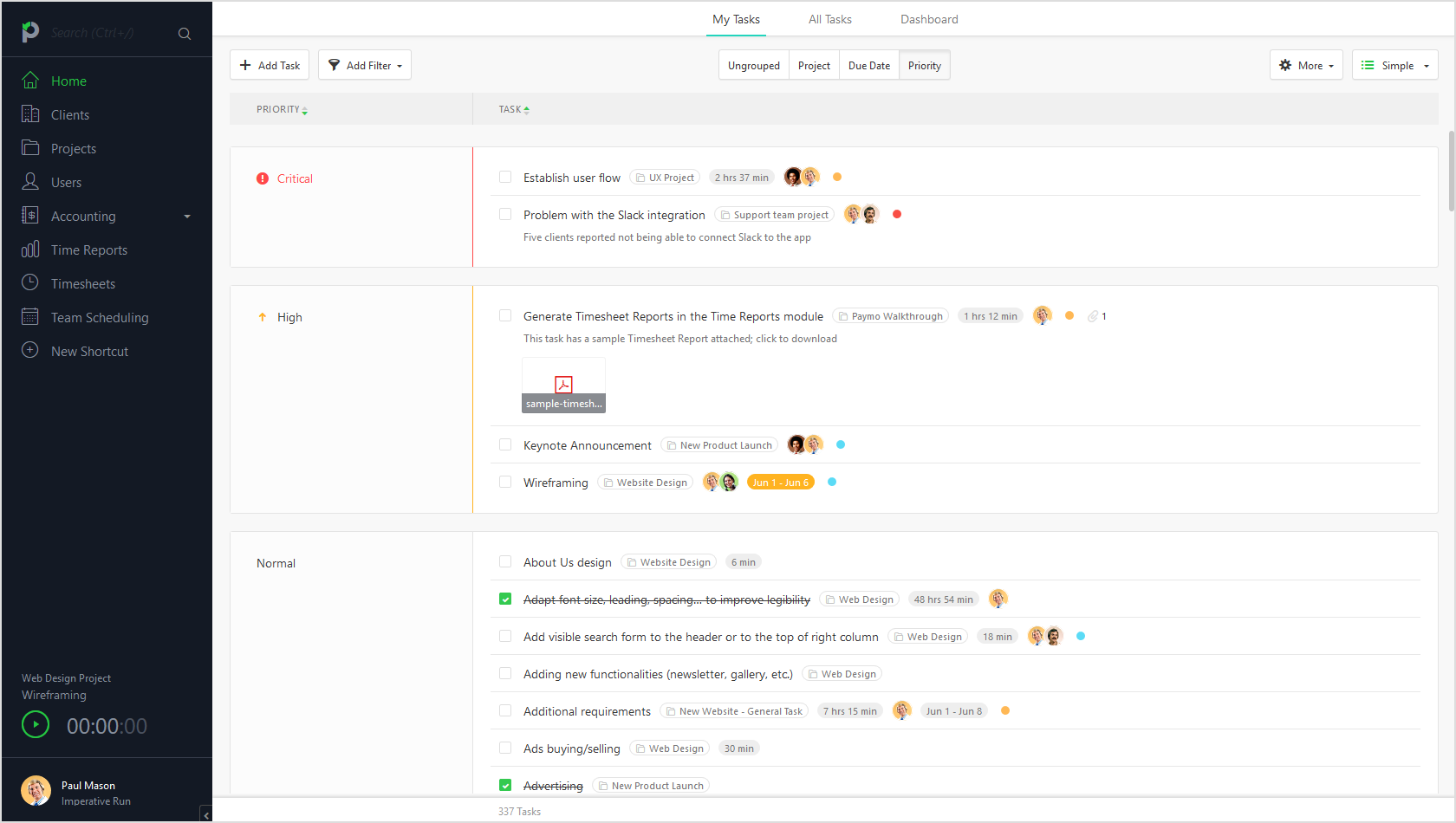 New Paymo Updates and Features: Task Details and Task Priorities