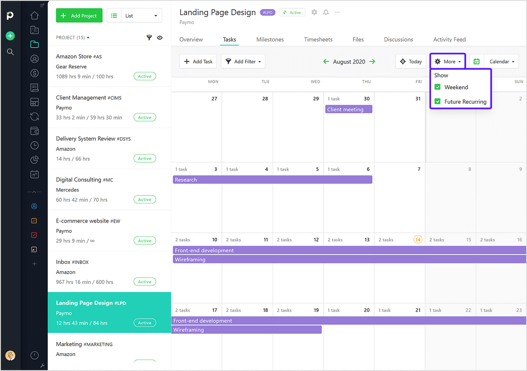 Introducing Task Calendar View | Paymo Introducing Task Calendar View | Paymo