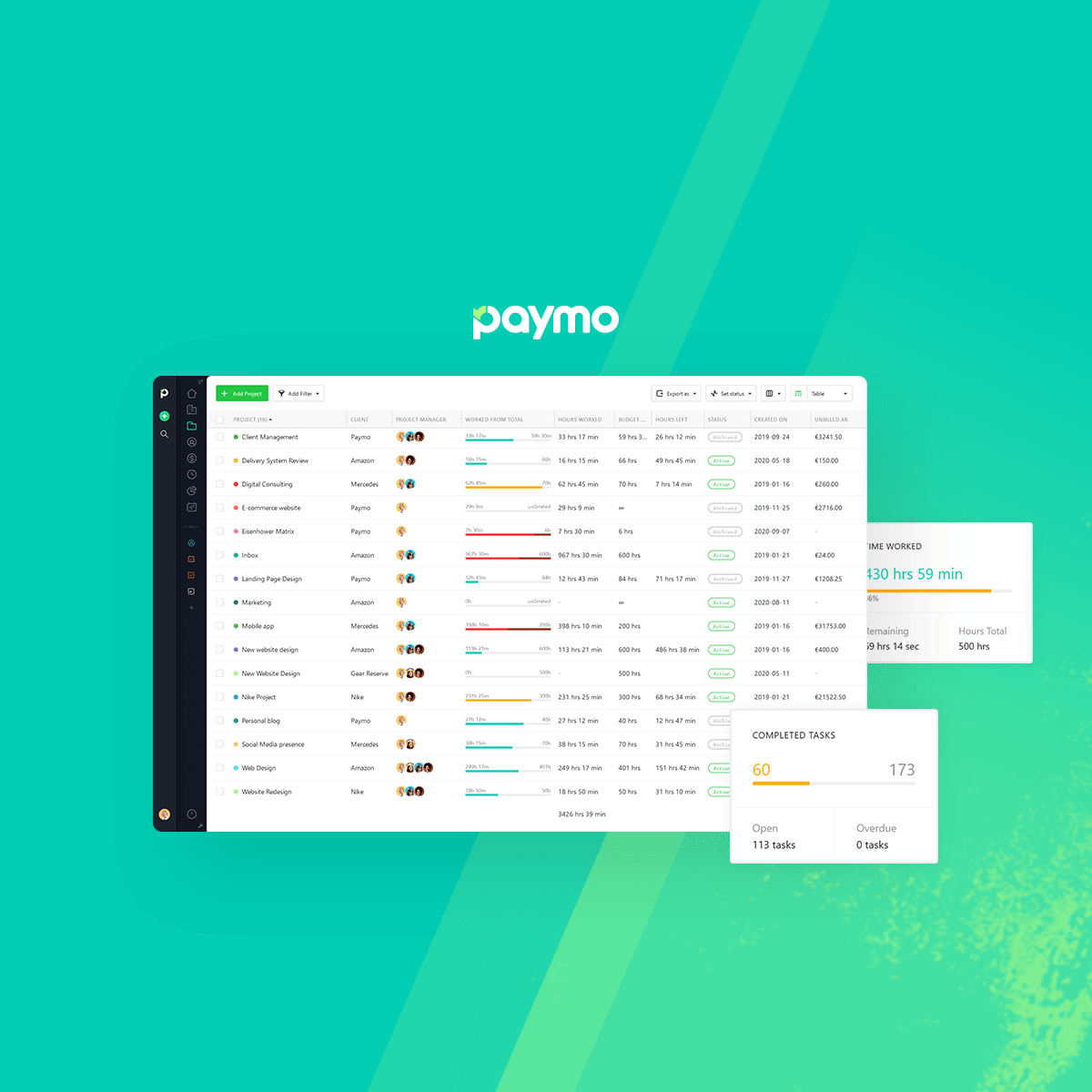 Best Project Tracker - Plan, Track, Collaborate | Paymo
