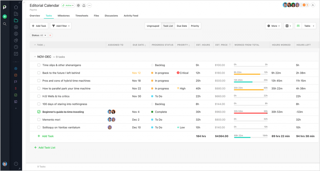 20+ Best Project Management Software for 2025 • Paymo