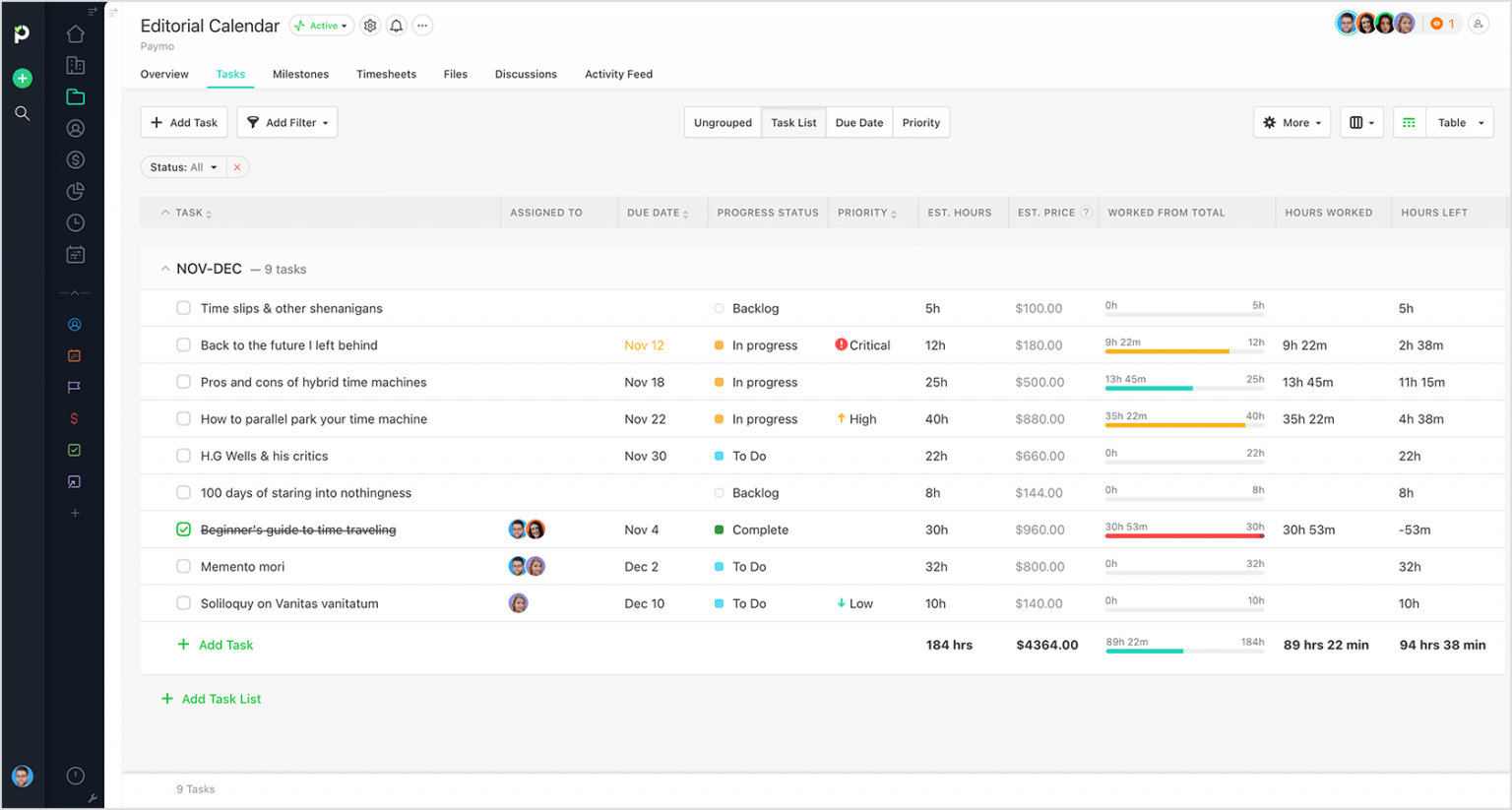 20+ Best Project Management Software for 2025 • Paymo