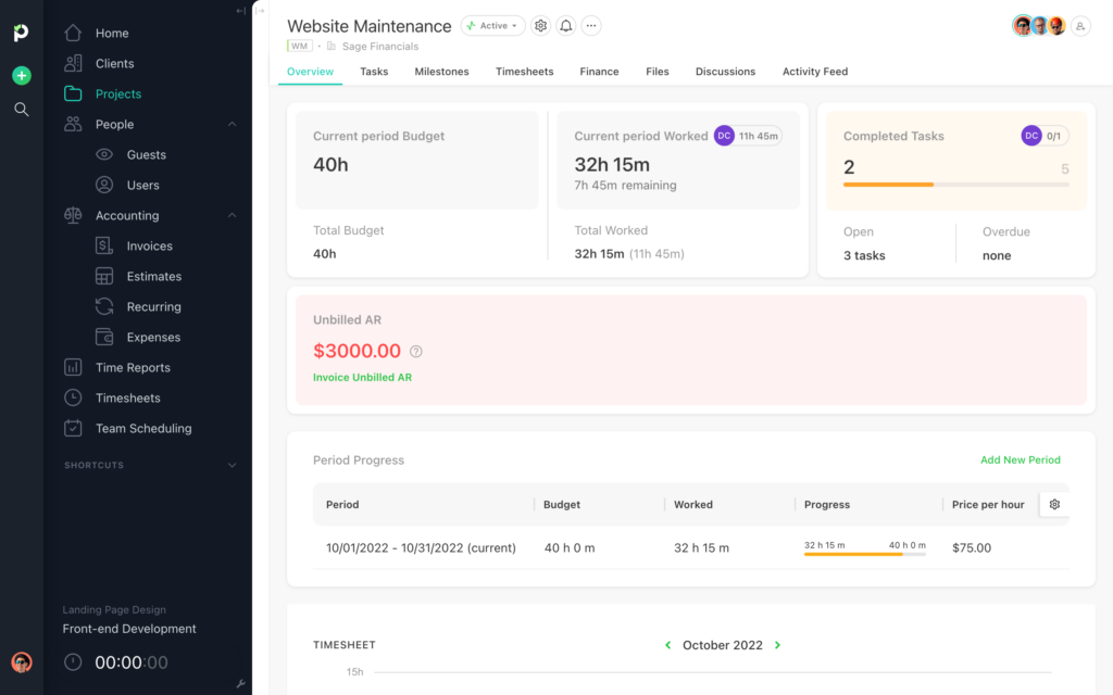 How to set up and use retainer projects • Paymo
