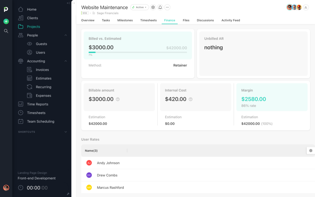 How to set up and use retainer projects • Paymo